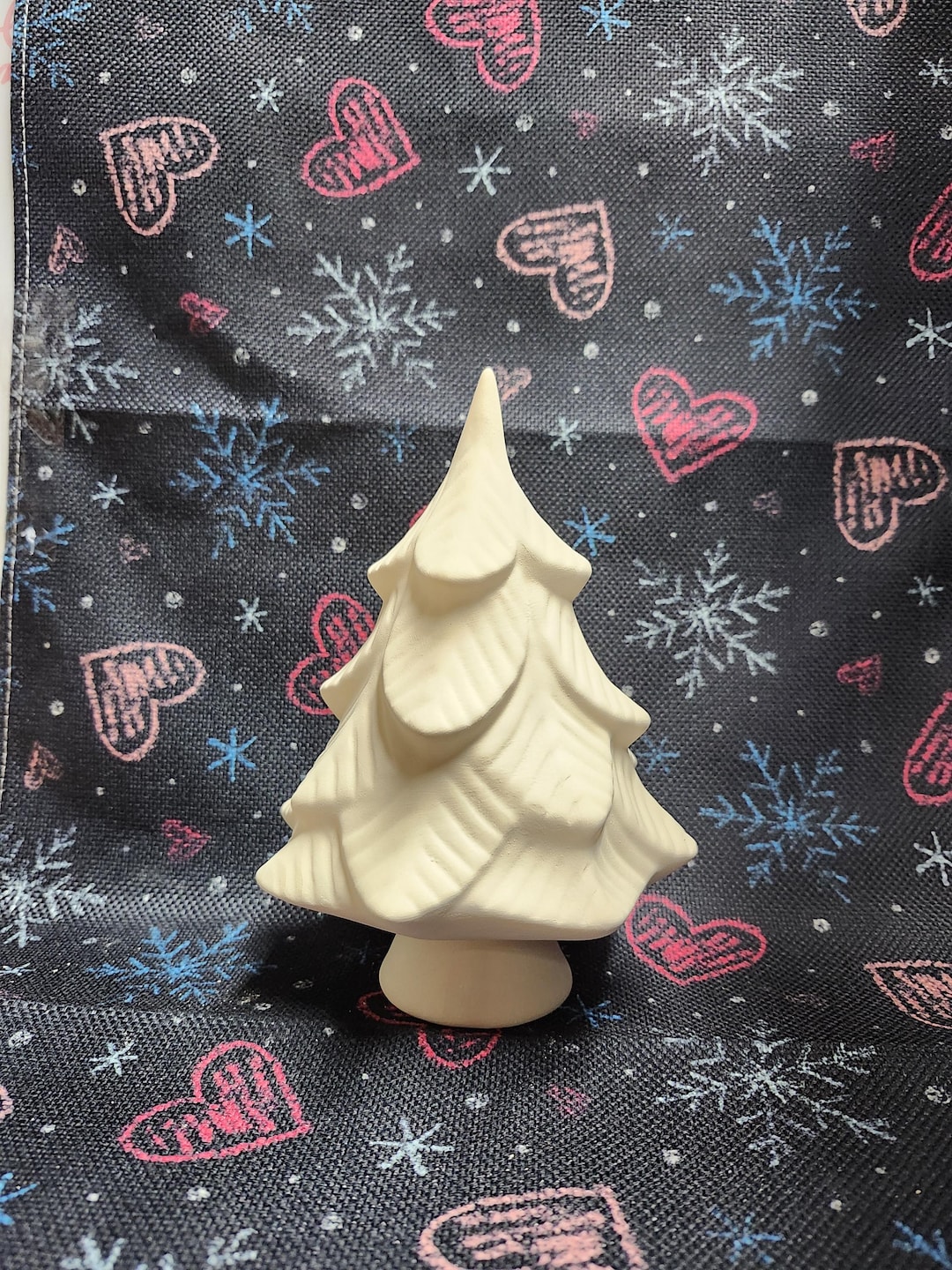 Ceramic Bisque Ready to Paint Christmas Tree. Poured From Vintage ...