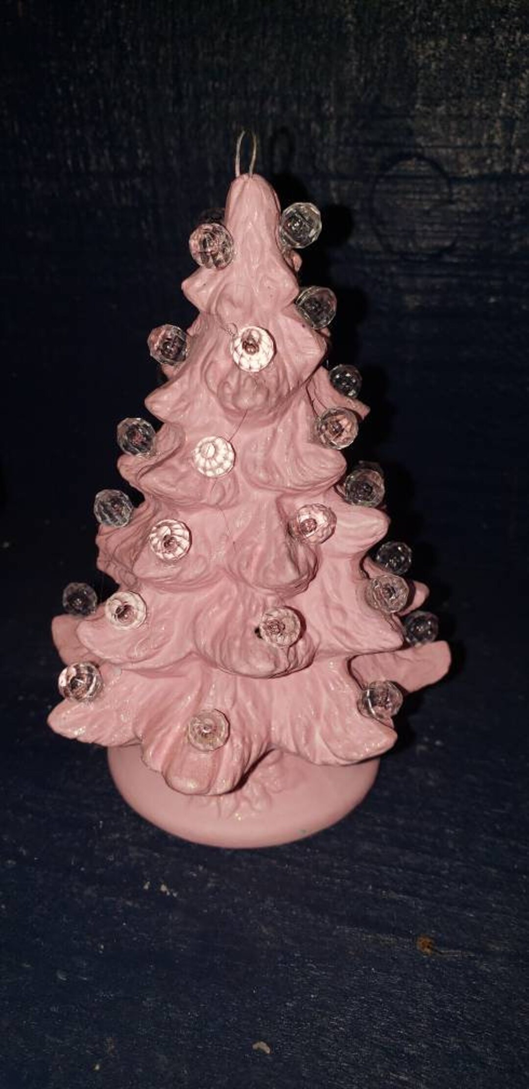 Ceramic Bisque Pink Christmas Tree Ornament ceramic Christmas Tree ...