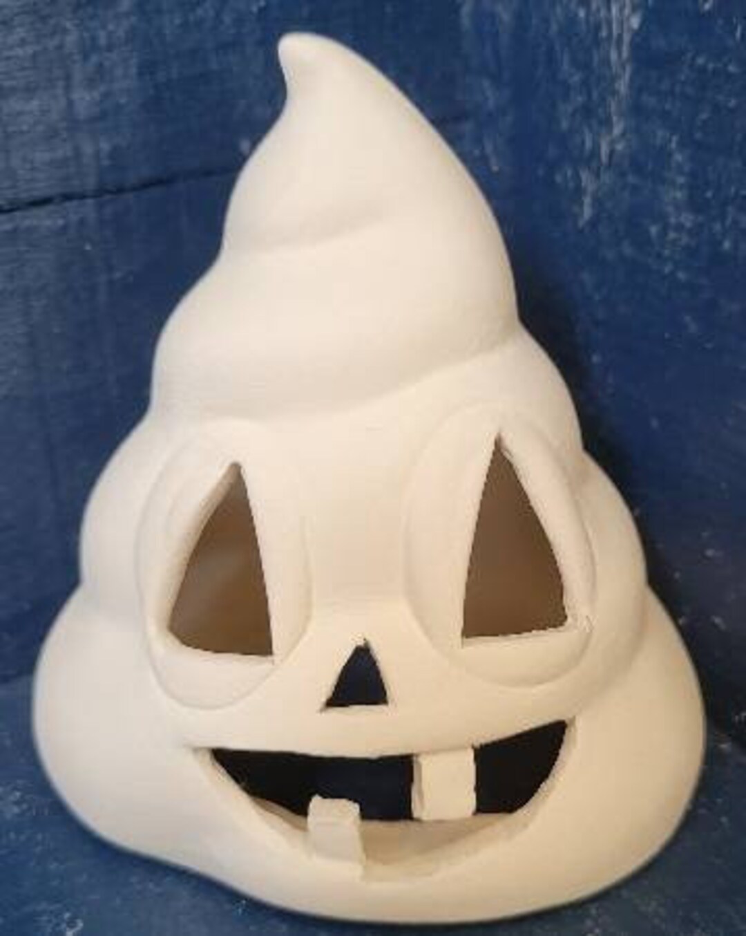 Ceramic Bisque Pumpkin Poo Ready for You to Paint. Pumpkin Face, Jack-o ...