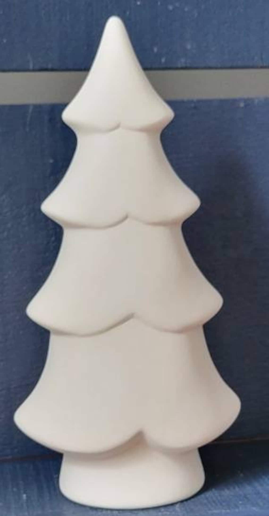 Modern Ceramic Christmas Tree Bisque Ready to Paint. so Many - Etsy
