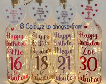 Wedding Table Numbers,personalised,table Decoration,light up Bottle ...
