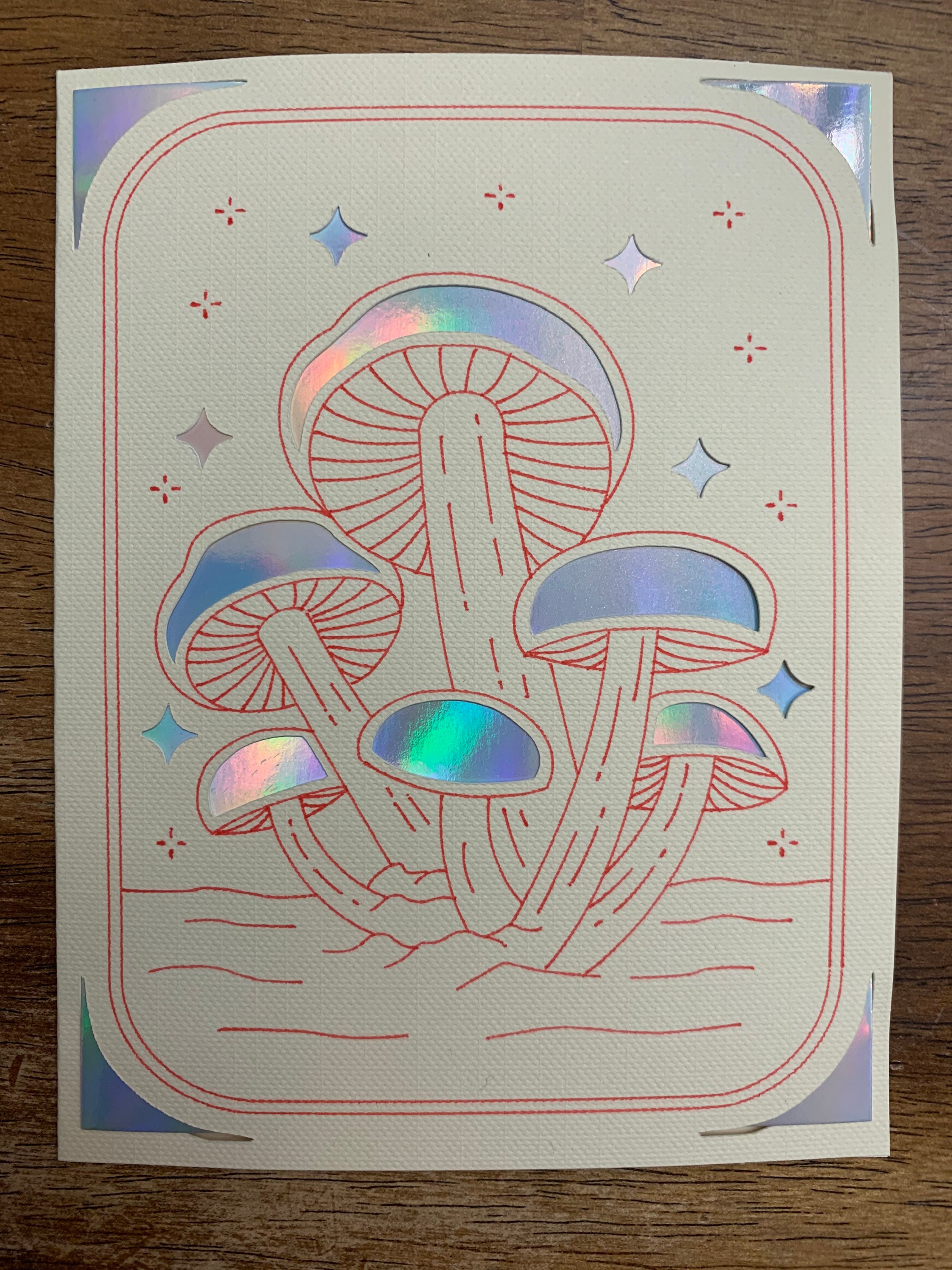 Mushroom Card - Etsy