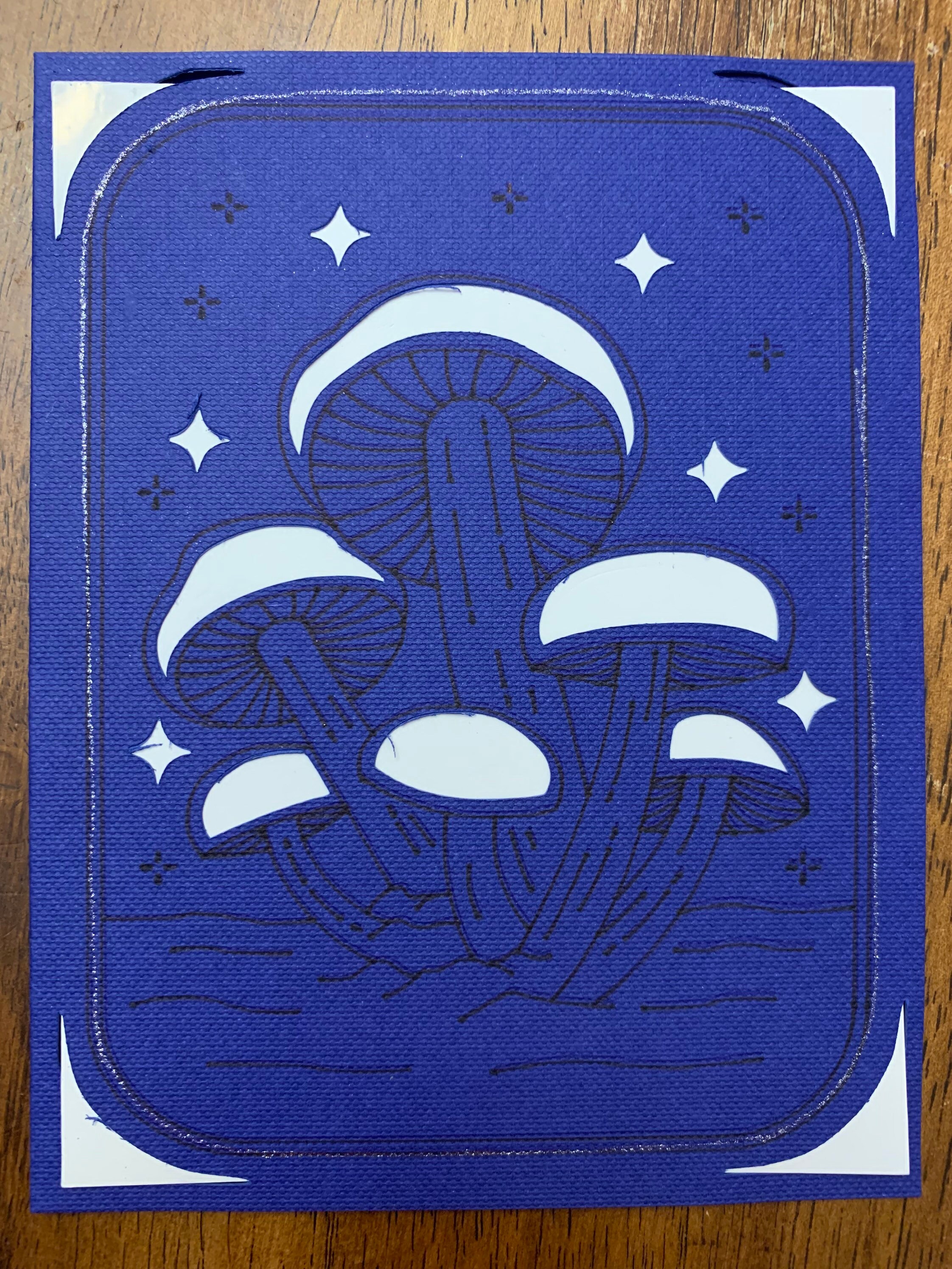 Mushroom Card - Etsy