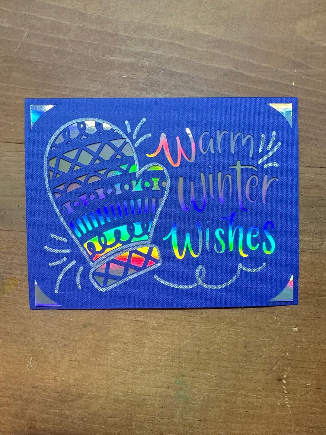 Warm Winter Wishes Card - Etsy