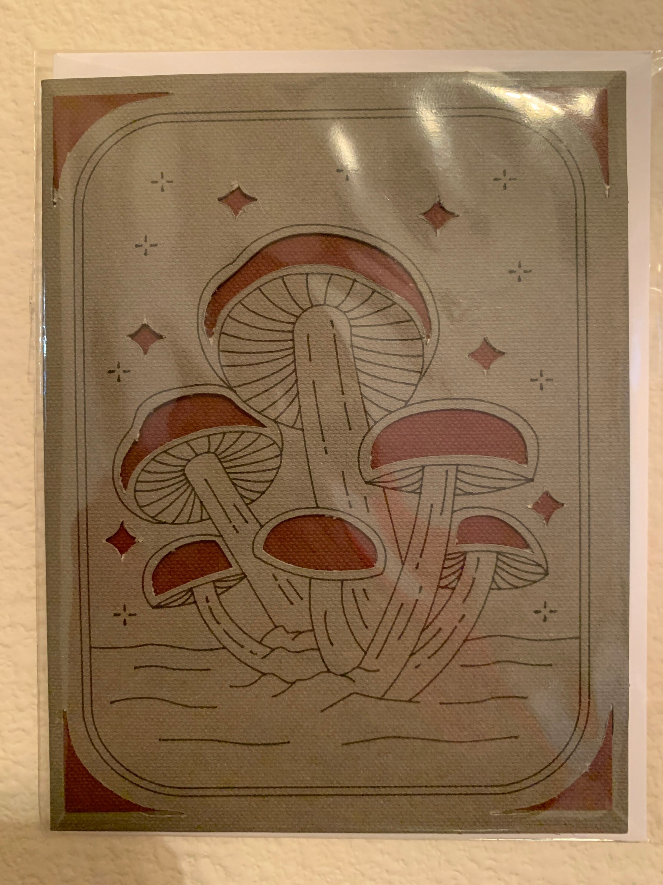 Mushroom Card - Etsy