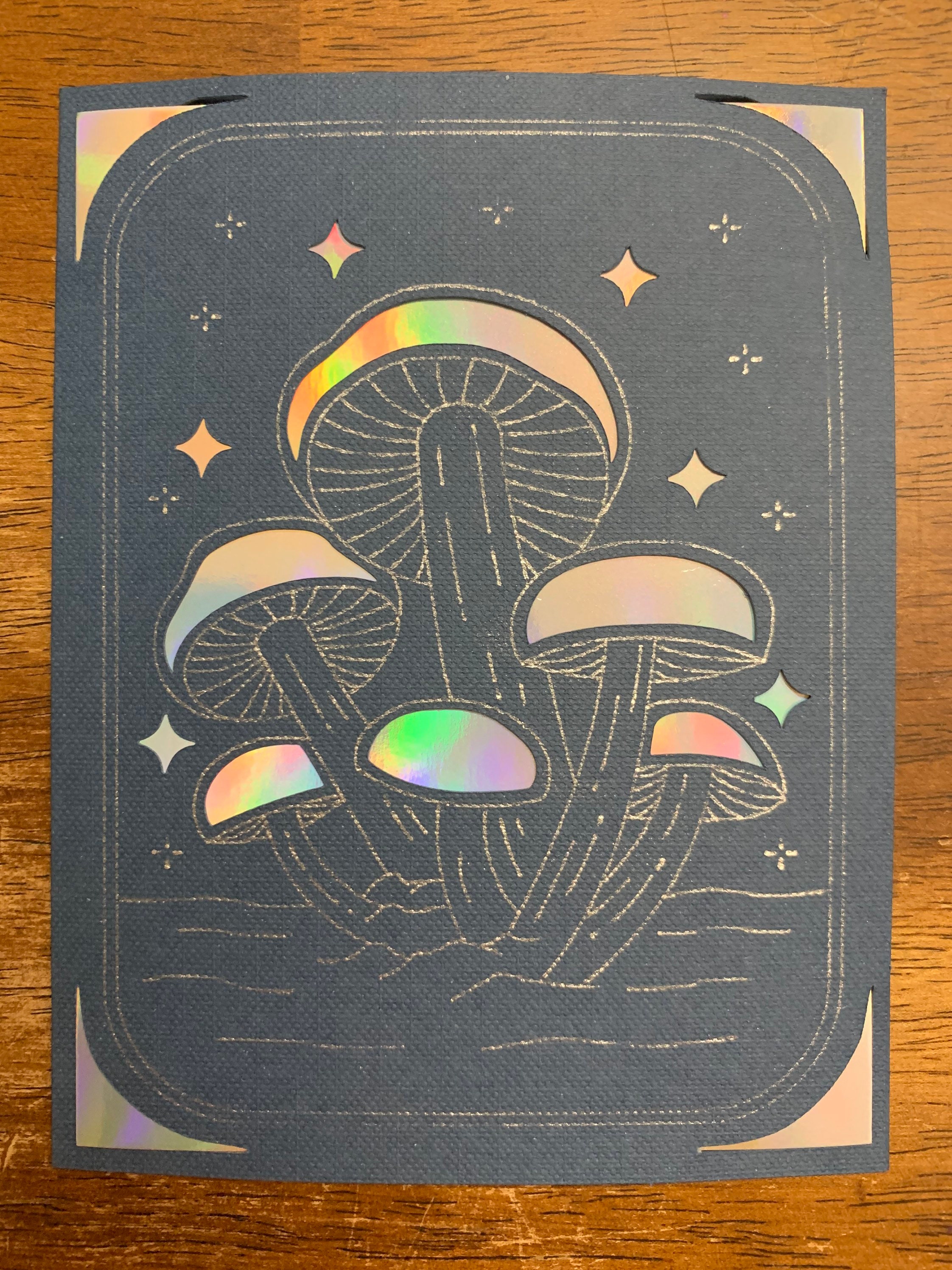Mushroom Card - Etsy