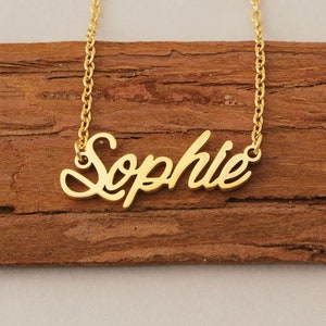Name Neckalce Personalized, Sophie Necklaces for Women, Cursive Any ...