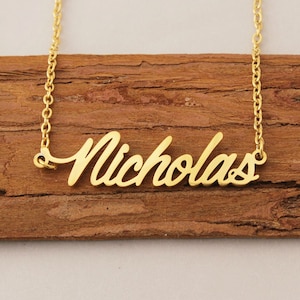 Name Necklace, Custom Name Necklace, Personalized Kids Name Jewelry ...