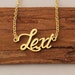 Lexi Name Necklace, Custom Initial Necklace, Personalized Nameplate ...