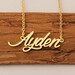 Custom Ayden Name Necklace, Personalized Necklace, Dinty Necklace ...