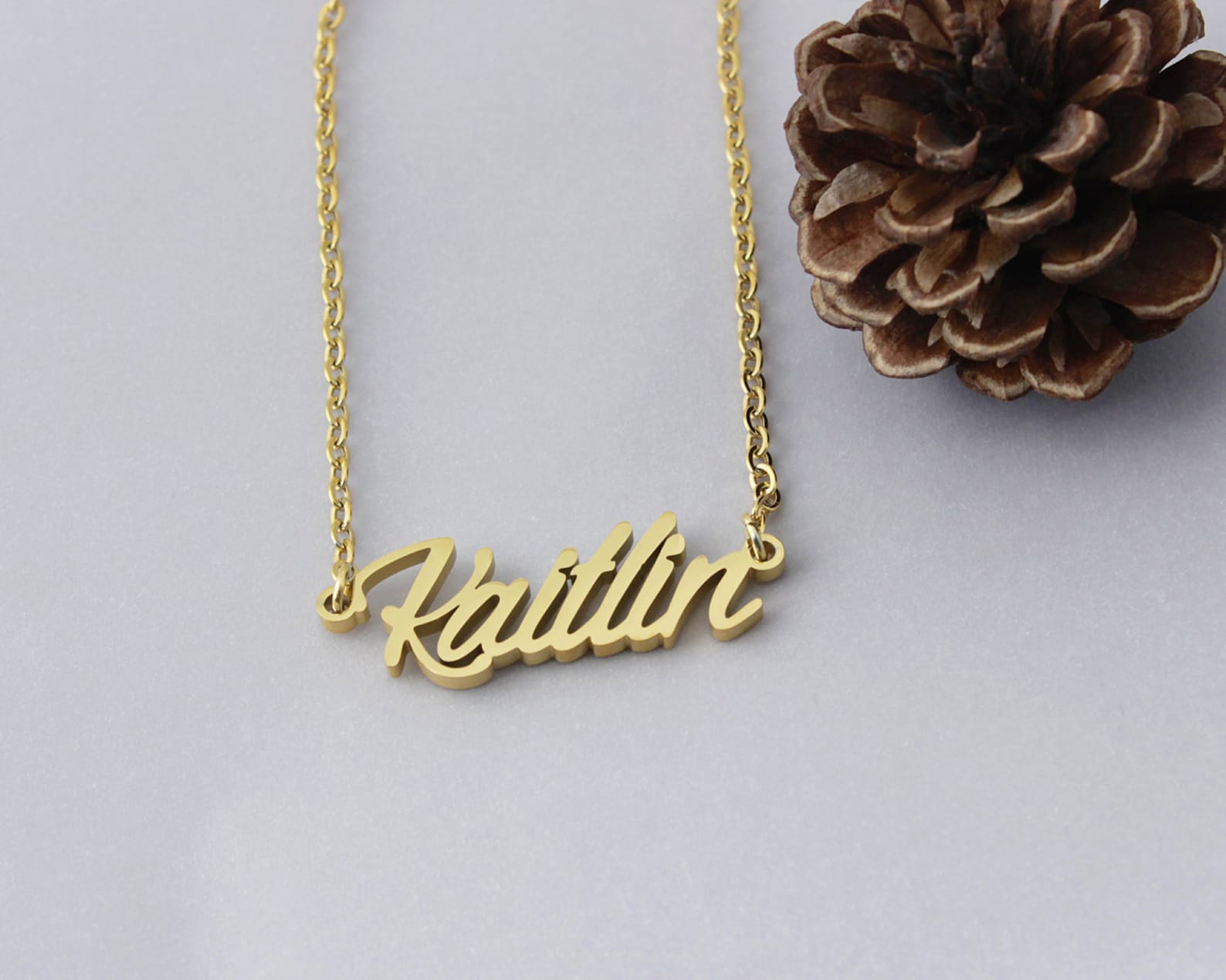 Lala Name Neckalce Custom Name Necklace Personalized Letter | Etsy