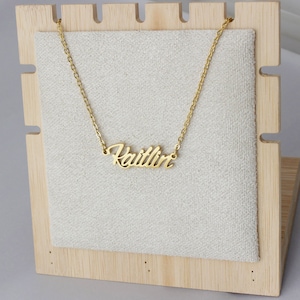 Custom Name Necklace, Sam Nameplate Necklace, Personalized Letter Name ...