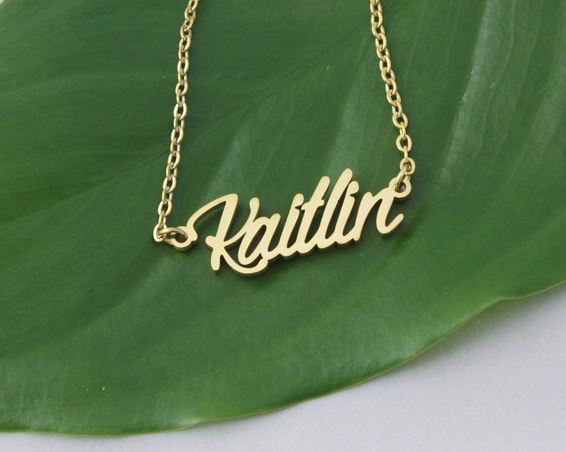 Lexi Name Necklace Custom Initial Necklace Personalized | Etsy