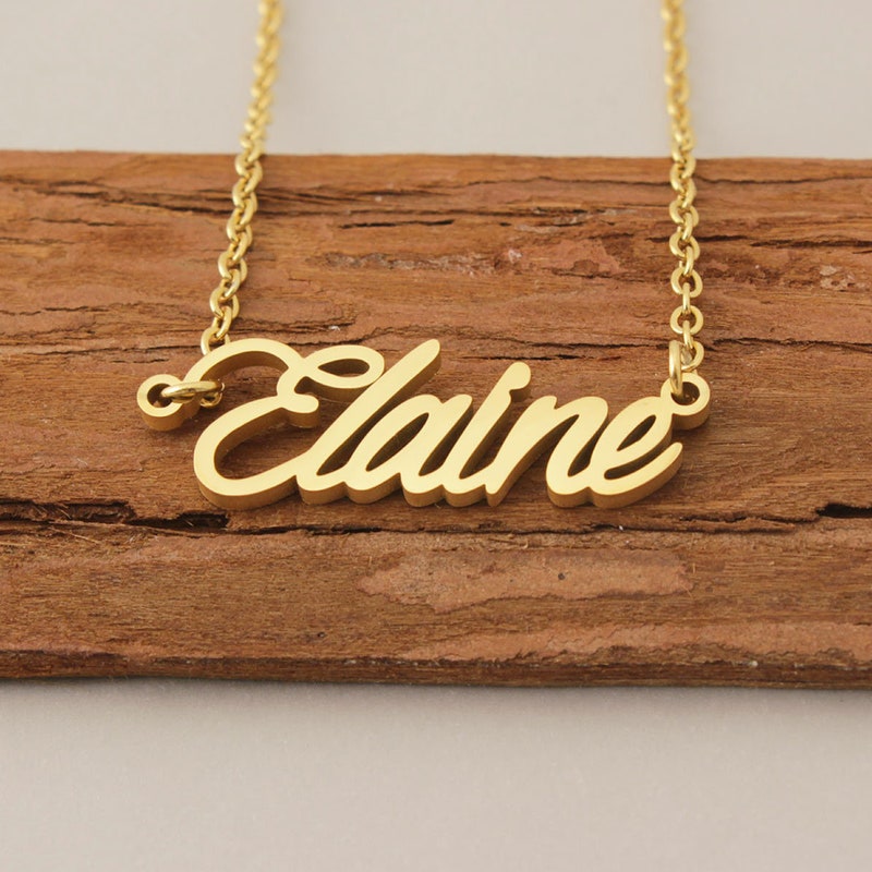 Cursive Necklace - Etsy
