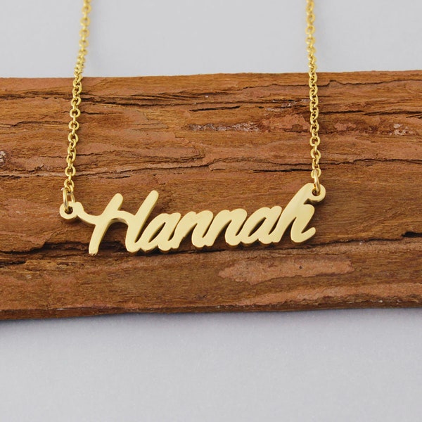 Hannah Name Necklace - Etsy