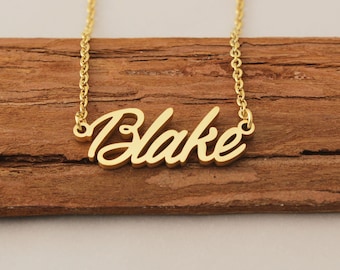 Name Necklace Custom Name Necklace Engraved Any Name - Etsy