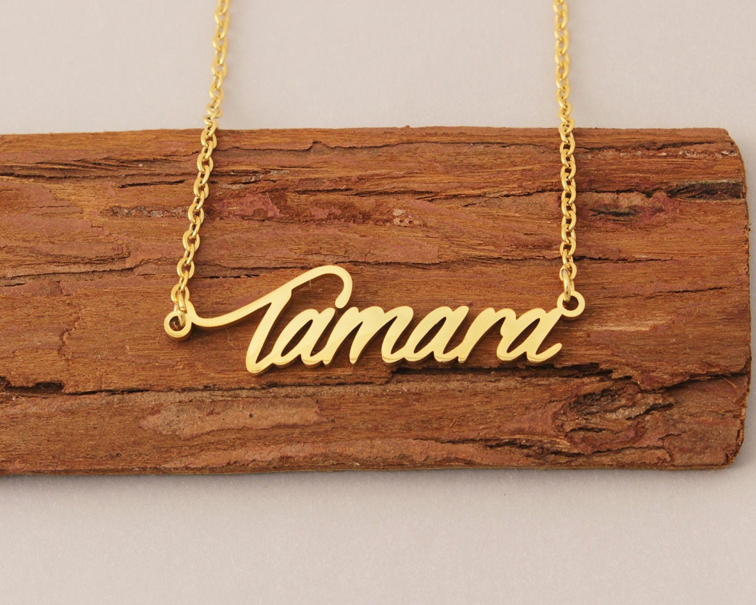 Name Necklace, Custom Tamara Name Necklace, Tiny Necklace for Her ...