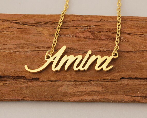 Amina name necklace store
