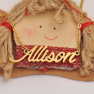 Allison Name Necklace, Nameplate Necklace Personalized, Necklaces for ...