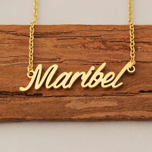 Personalized Necklace, Dainty Necklace, Custom Maribel Name Necklace ...