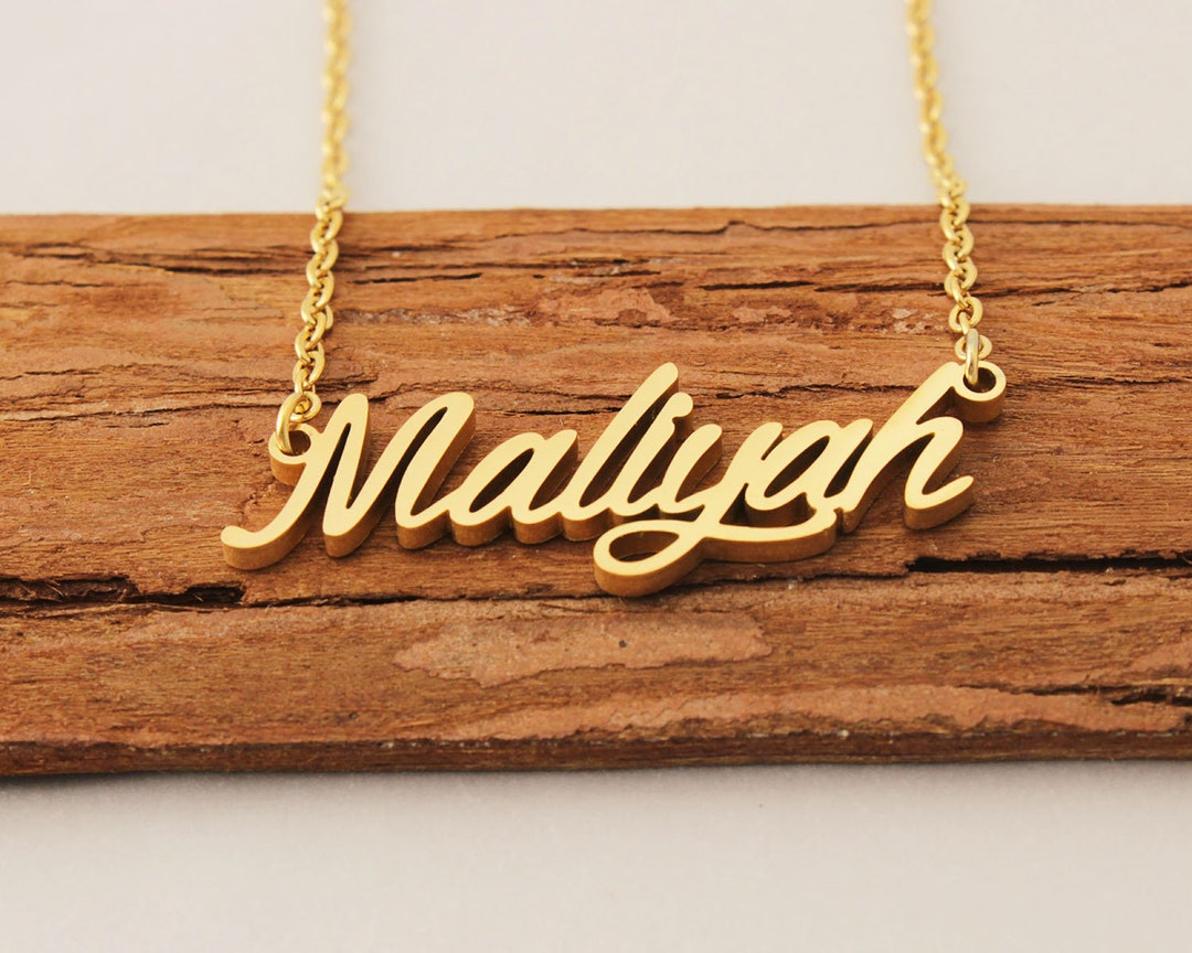 Personalized Necklace, Custom Maliyah Name Necklace, Name on Necklace ...
