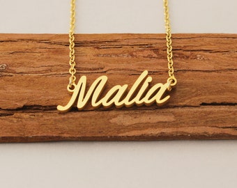 Malia Name Necklace - Etsy