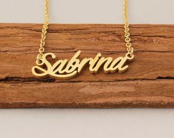 Daughter Name Necklace - Etsy