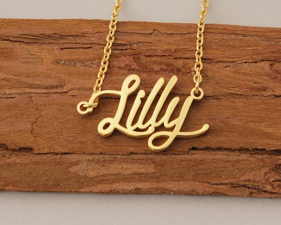 Lilly Name Necklace