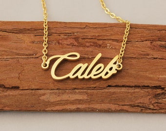 Caleb Name Necklace - Etsy