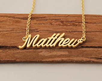 Matthew Name Necklace - Etsy