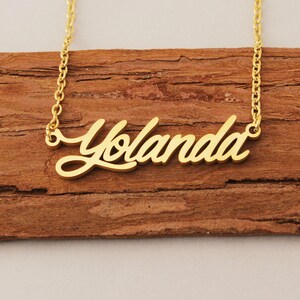 Personalized Necklace, Custom Name Necklace, Yolanda Necklace for Her ...