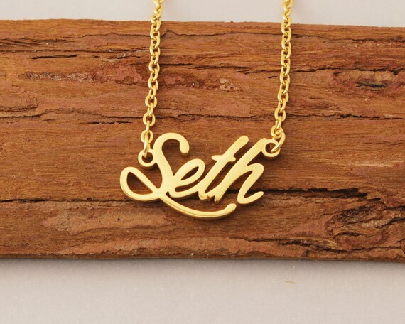 Custom Seth Name Necklace Personalized Necklace for Women Minimalist Necklace Custom Jewelry With Little Girls Name Etsy