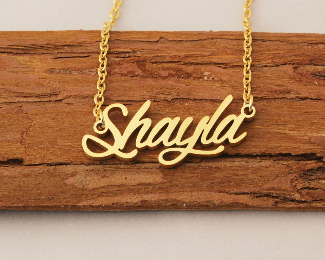 Shayla Name Necklaces Personalized Necklace Letter Necklace | Etsy