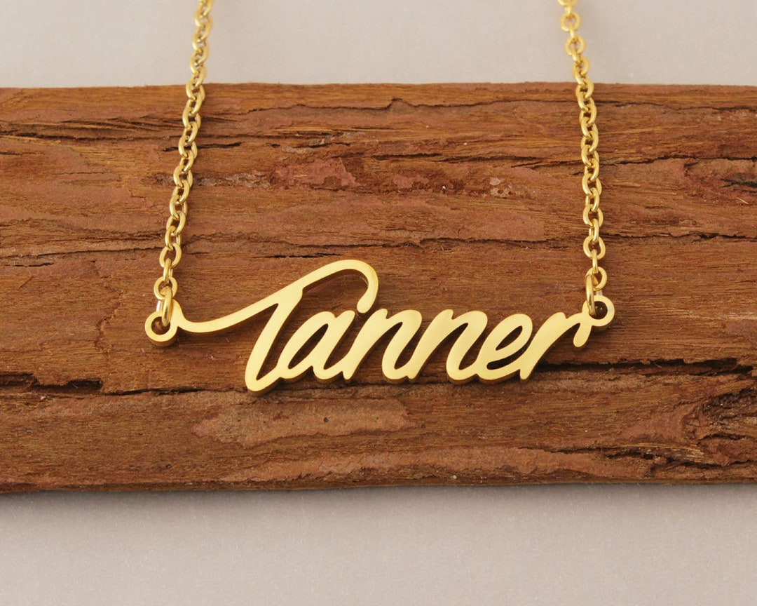 Name Necklace, Custom Tanner Name Necklace, Necklace for Women ...