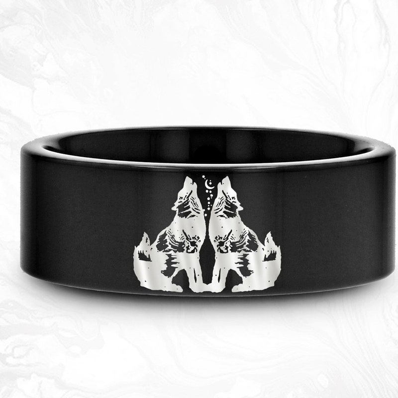 Wolf Ring - Etsy