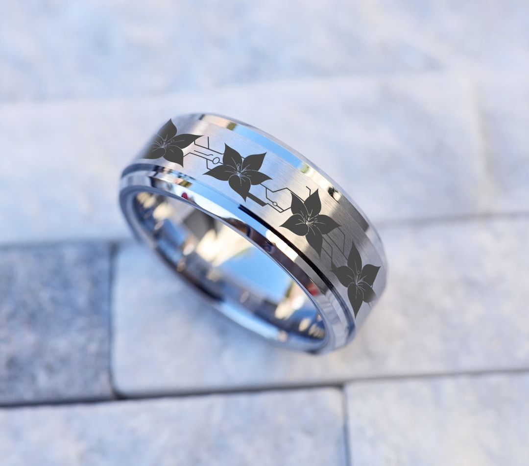 Nier Lunar Tear Wedding Ring, Nier Automata Game Ring, Gamer Engagement ...