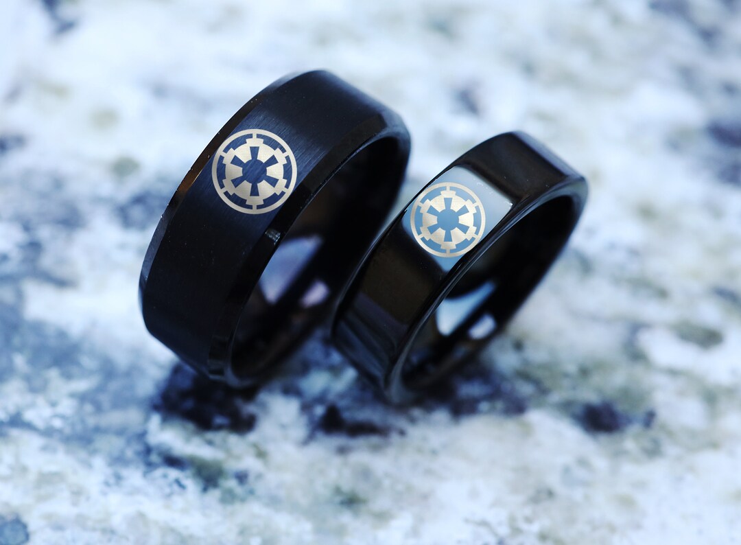 Engraved Galactic Empire Sith Symbol Wedding Band Star Wars - Etsy