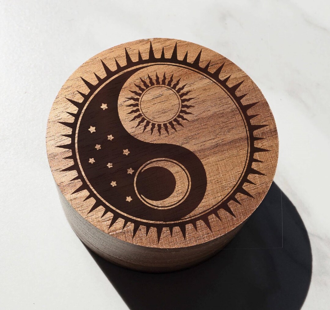 Sun and Moon Proposal Box, Sun and Moon Wedding Ring Box, Sun and Moon ...