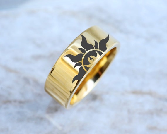 Tangled Ring Tangled Wedding Band Tangled Jewelry Sun | Etsy