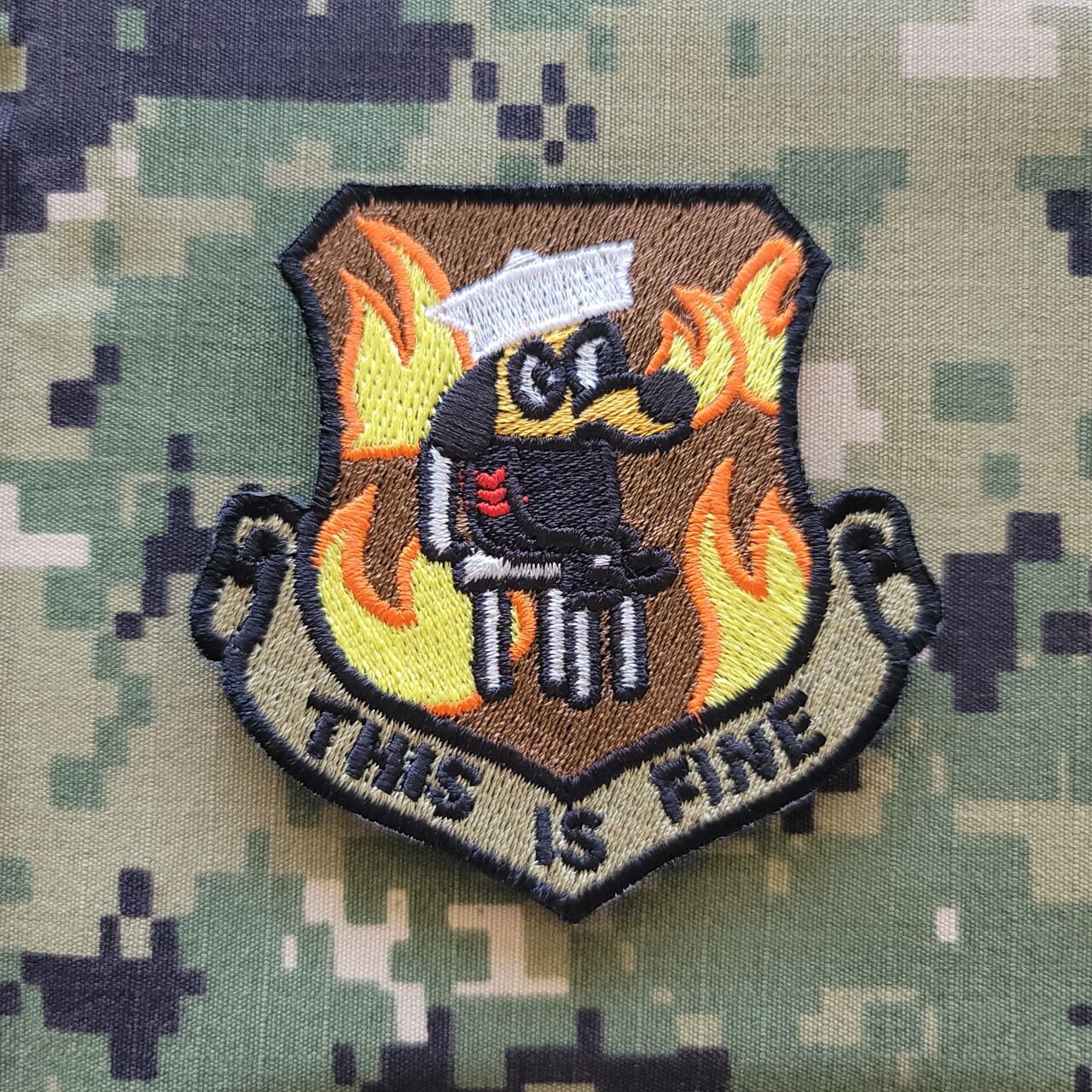 Navy: This is Fine Dog Moral Patch Custom Patch Military - Etsy