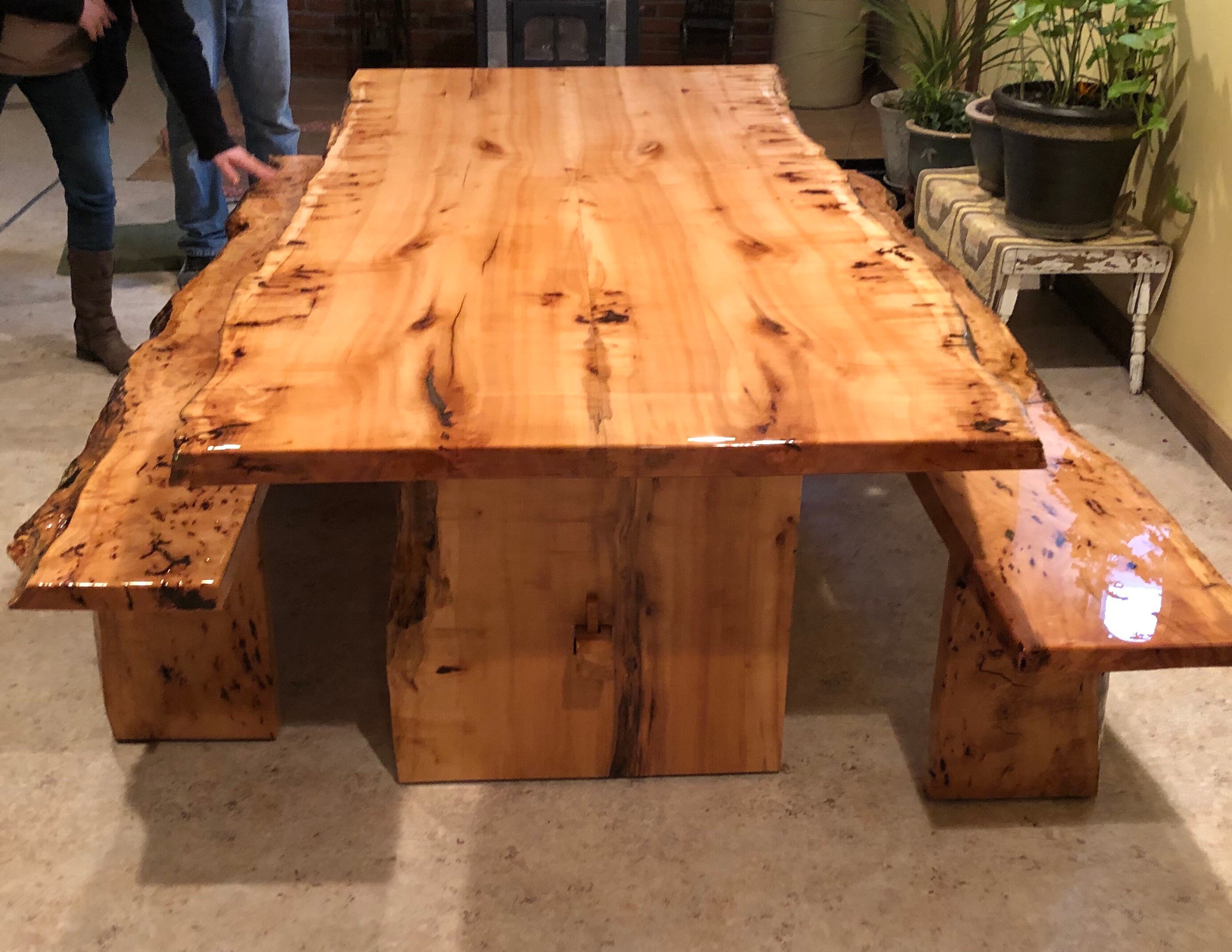 Live Edge Dinning Table - Etsy