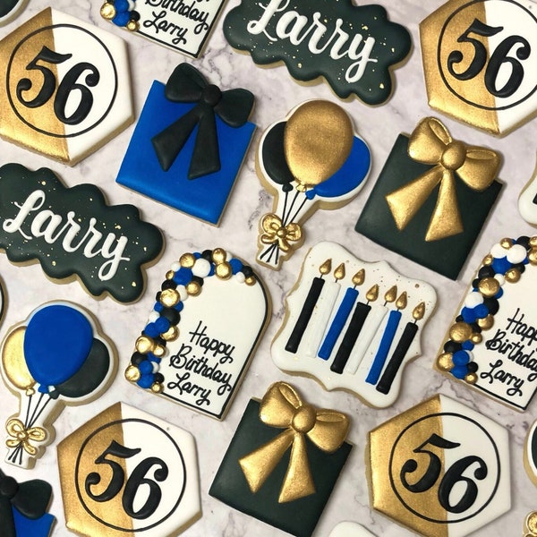 60th Birthday Cookies - Etsy