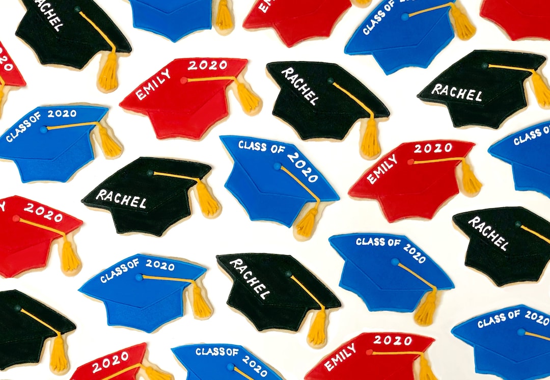 Graduation Hat Sugar Cookies, Graduation Cookies | Half Dozen - Etsy