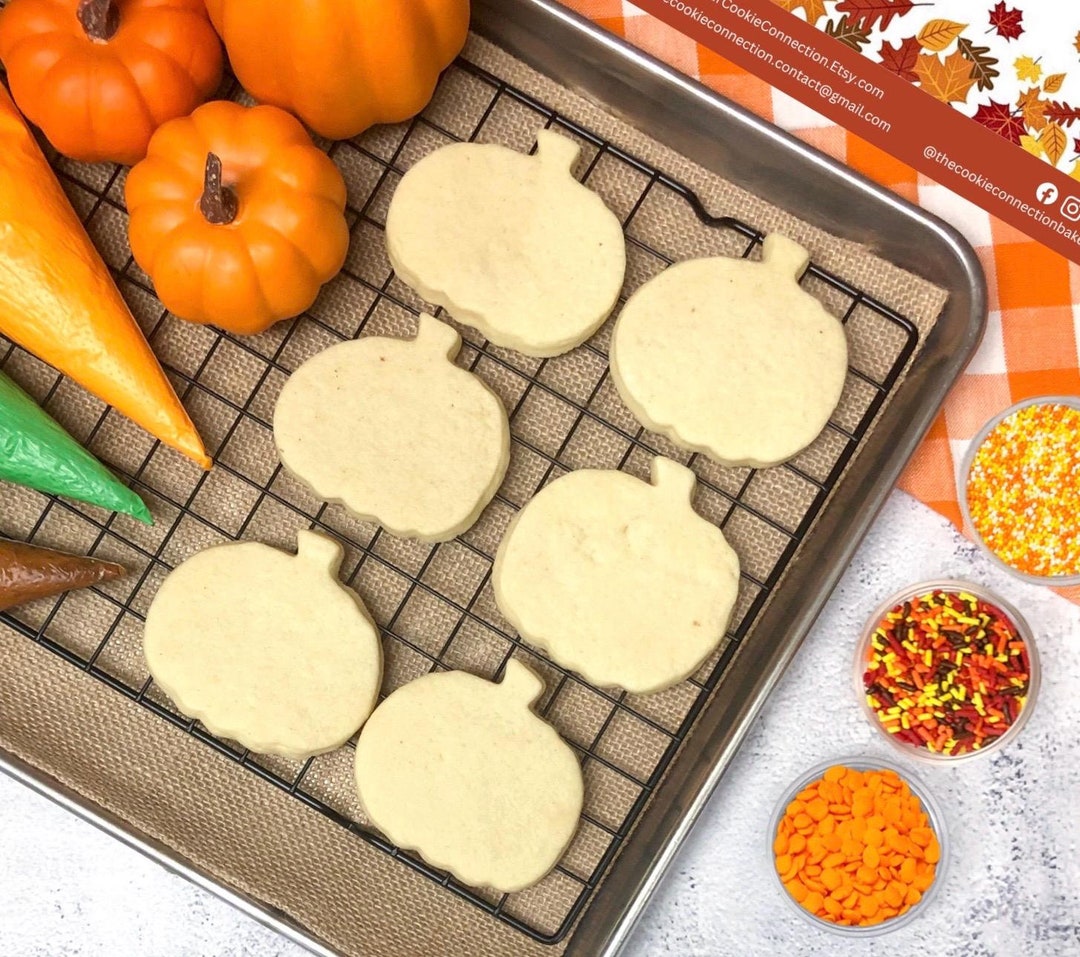DIY Fall Pumpkin Cookie Kit - Decorate Your Own Cookies | One Dozen - Etsy
