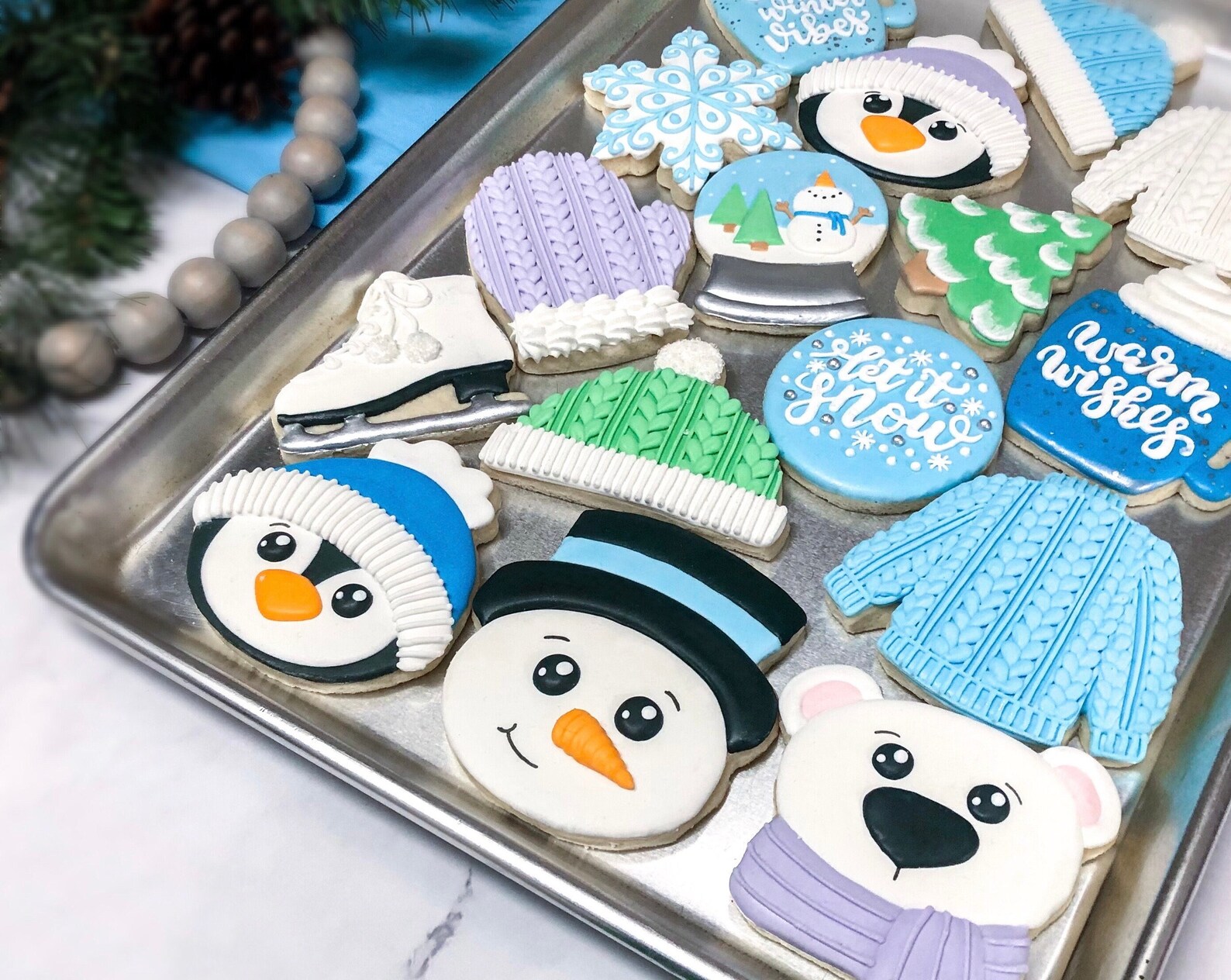 Winter Sugar Cookies | One Dozen - Etsy