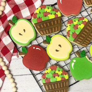 Bushel of Apples / Apple Picking Themed Cookies One Dozen - Etsy