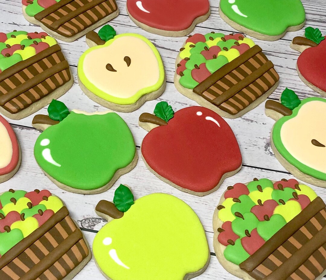 Bushel of Apples / Apple Picking Themed Cookies One Dozen - Etsy