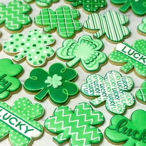 Shamrock Sugar Cookies, St. Patrick’s Day Cookies | One Dozen - Etsy