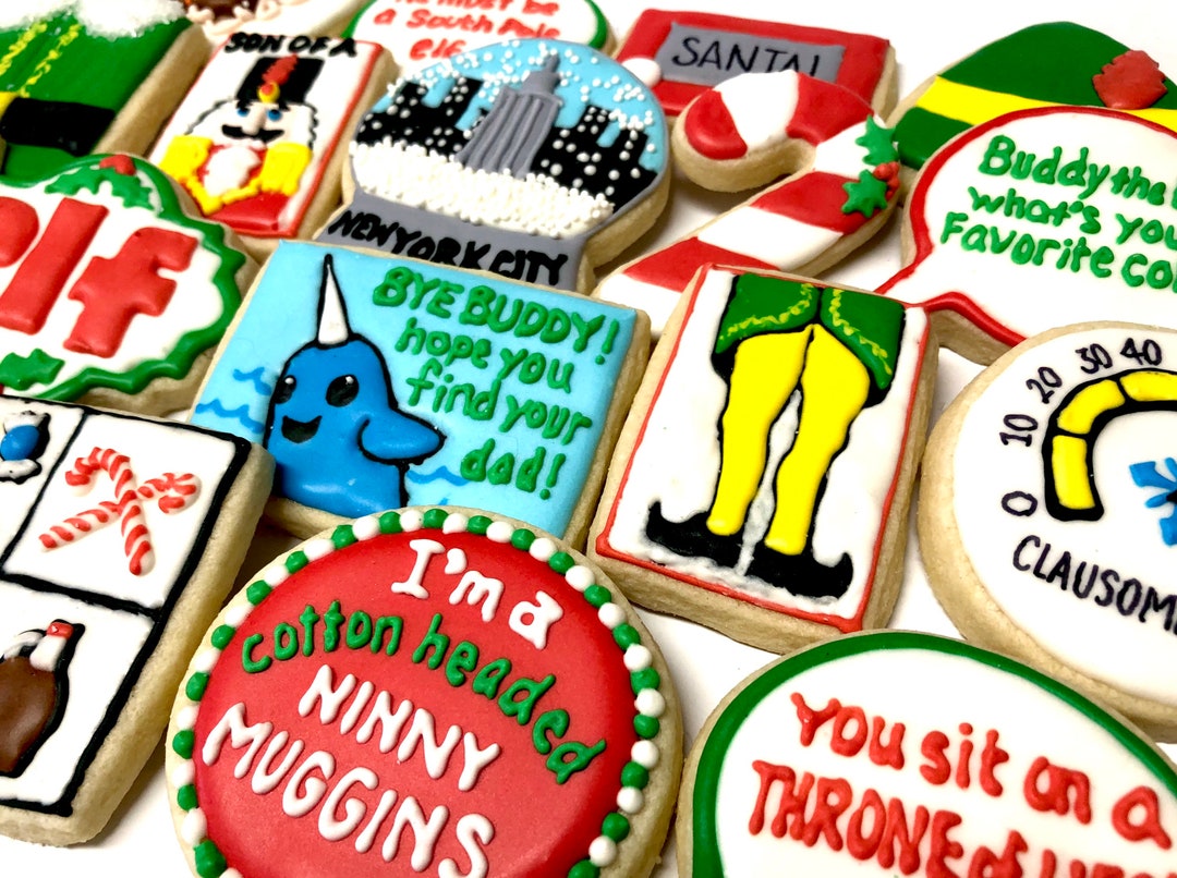 Christmas Elf Inspired Sugar Cookies | One Dozen - Etsy