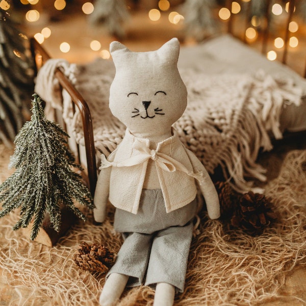 Linen Stuffed Animal - Etsy